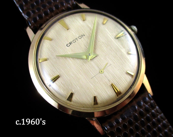 C.1960's Croton - Wonderful 'woodgrain' Dial - Etsy