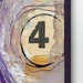 Number 4 Collage, Purple Abstract Mixed Media Art - Etsy