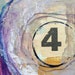 Number 4 Collage, Purple Abstract Mixed Media Art - Etsy