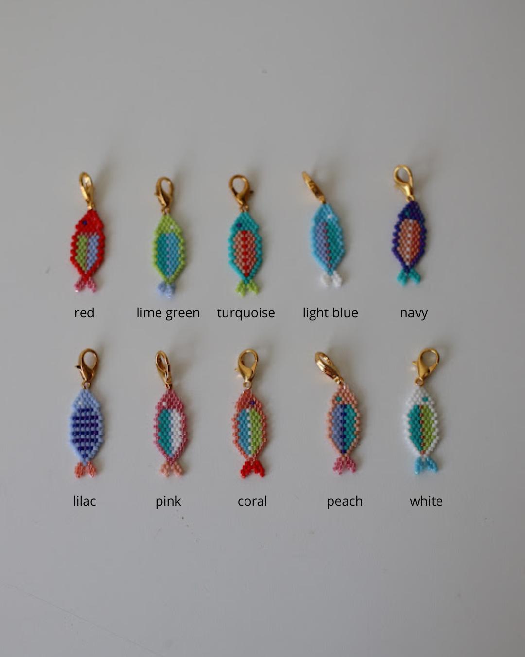 Beaded Fish Charm for Keychains Necklaces Bracelets - Etsy