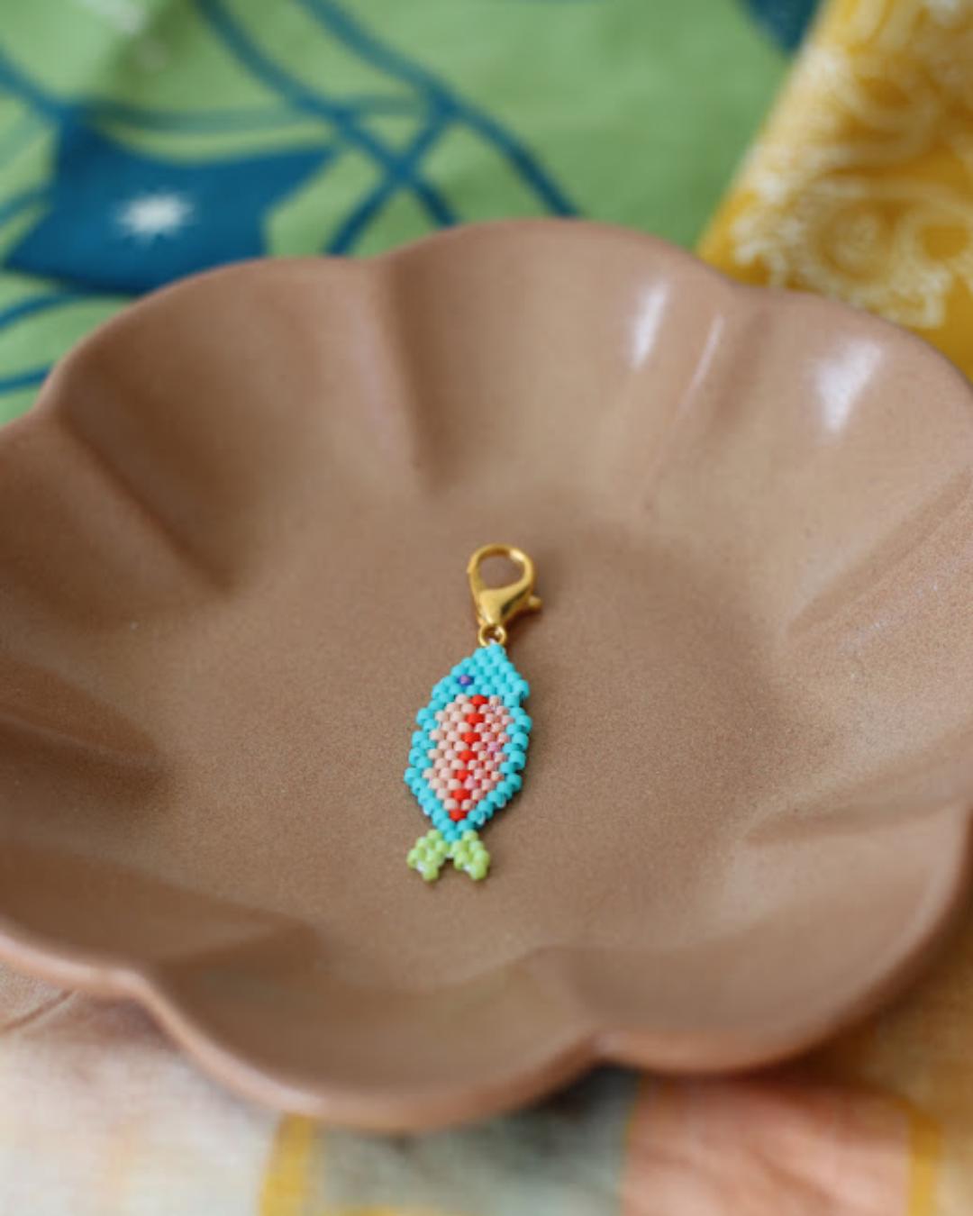Beaded Fish Charm for Keychains Necklaces Bracelets - Etsy