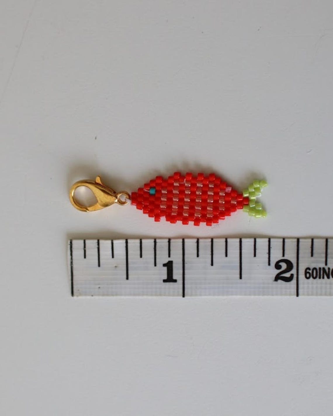 Beaded Fish Charm for Keychains Necklaces Bracelets - Etsy