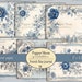 French Blue Journal Kit, 18 Journal Pages, Floral Journal, Landscape ...