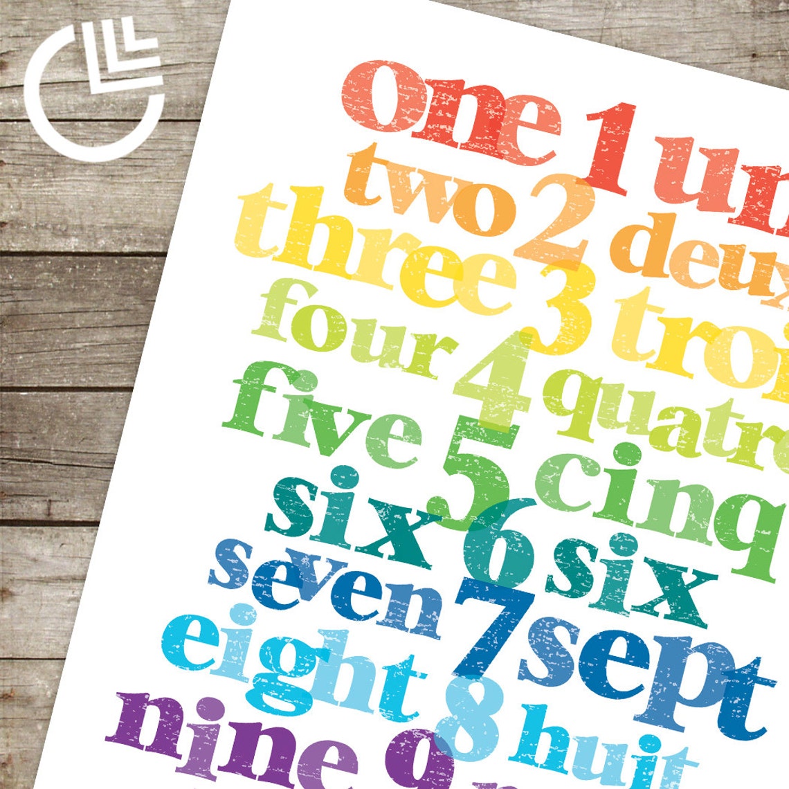 Instant Download - Printable - 8"x10" Art Print - French and English ...