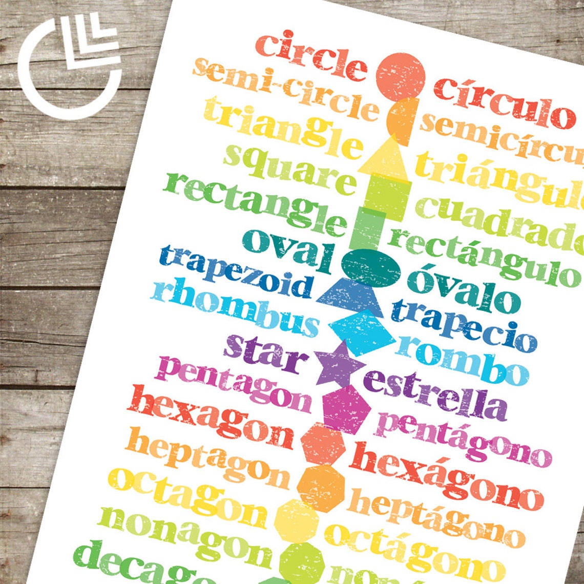Instant Download - Printable - 11"x14" Art Print - Spanish and English ...