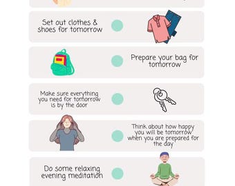 ADHD Morning Routine Chart for Kids – Visual Schedule Printable for ...