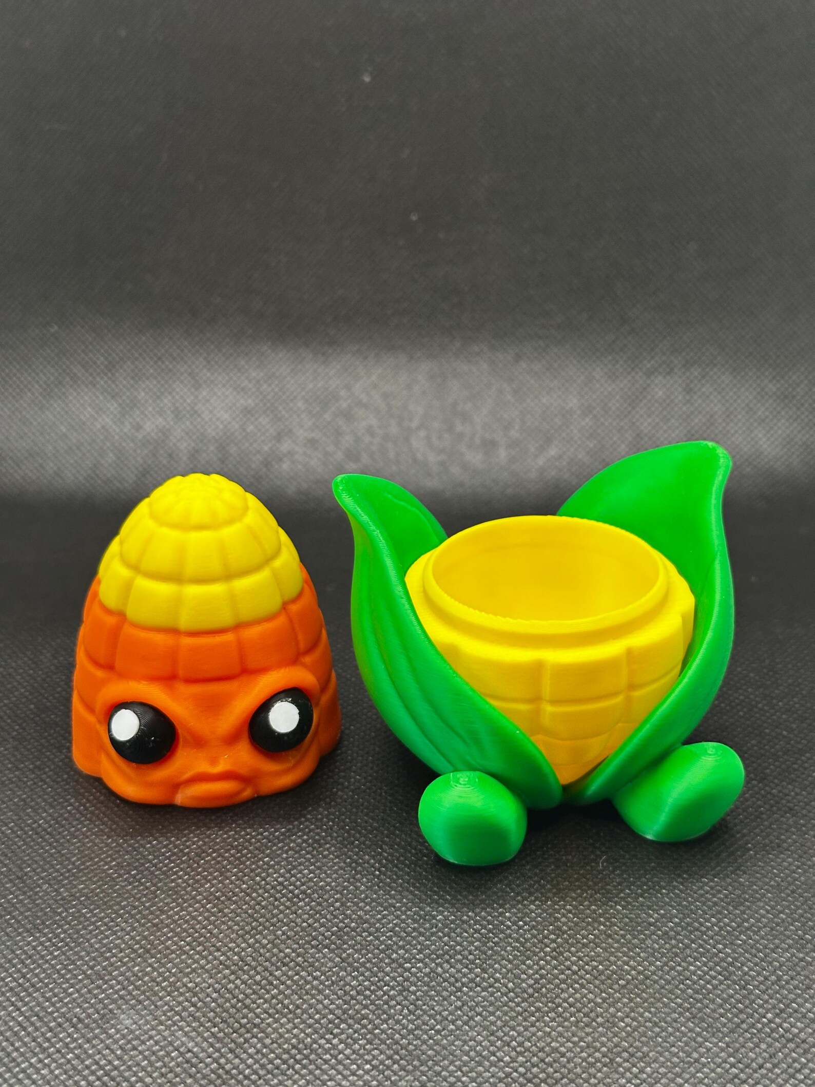 3D Printed Corn Character Container – Desk Organizer, Secret Stash Jar ...