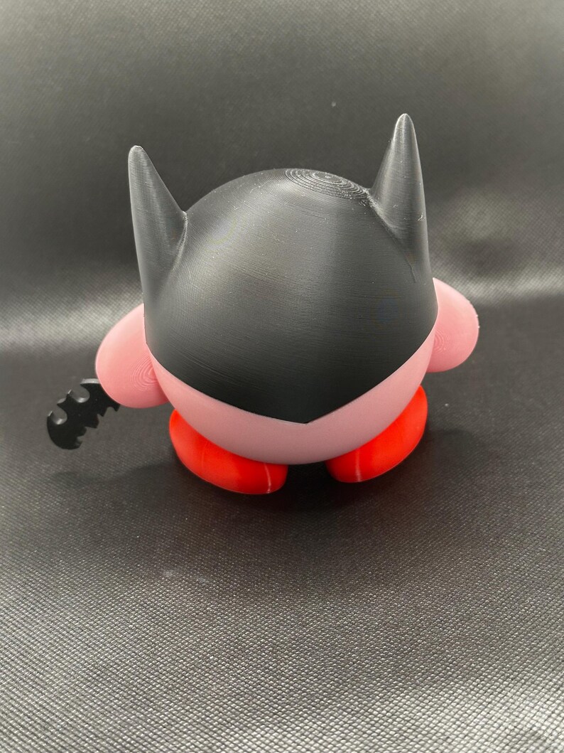 Kirby Batman Mashup | 3D Printed PLA Figure, Desk Decor - Etsy