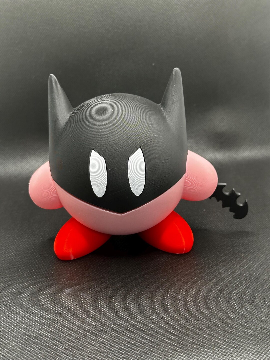 Kirby Batman Mashup | 3D Printed PLA Figure, Desk Decor - Etsy