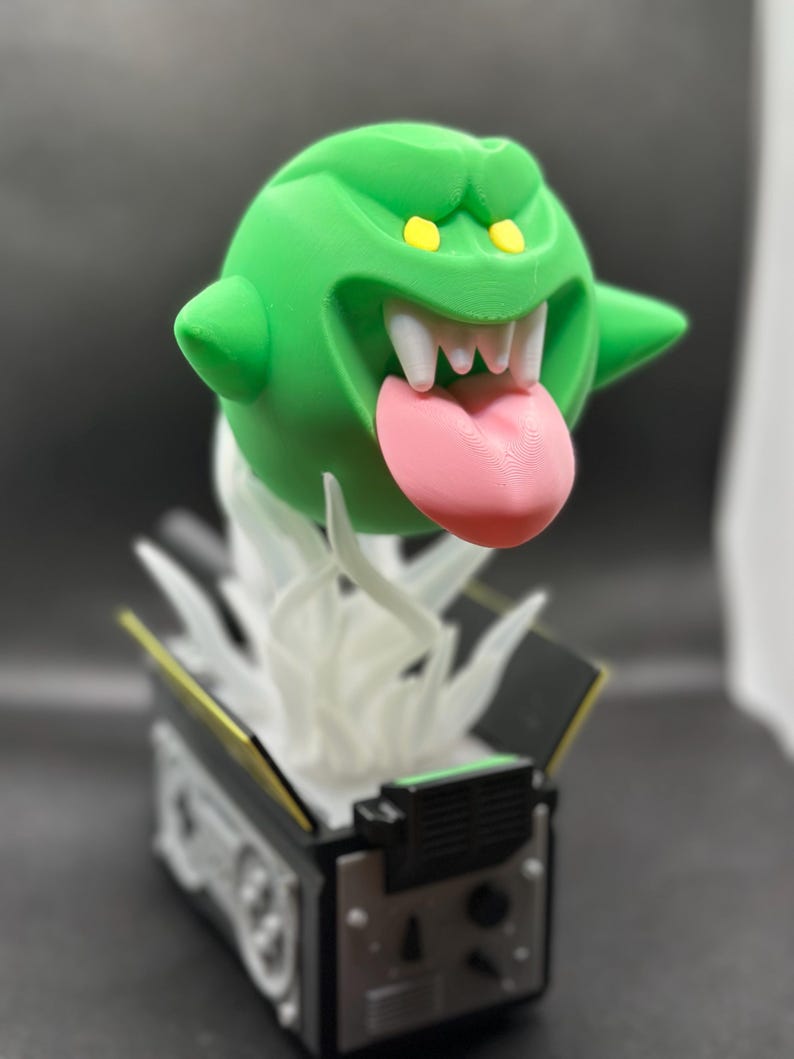 Ghostbusters Boo Mashup 3D Printed Mario Ghost in Trap Glow Effect ...