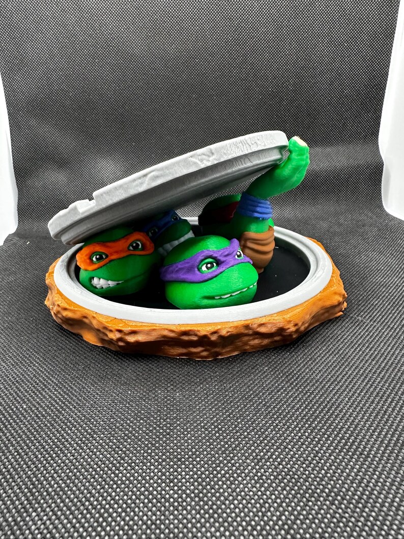 Mutant Turtle Sewer Diorama – 3D Printed Pop Culture Mashup – Funny ...