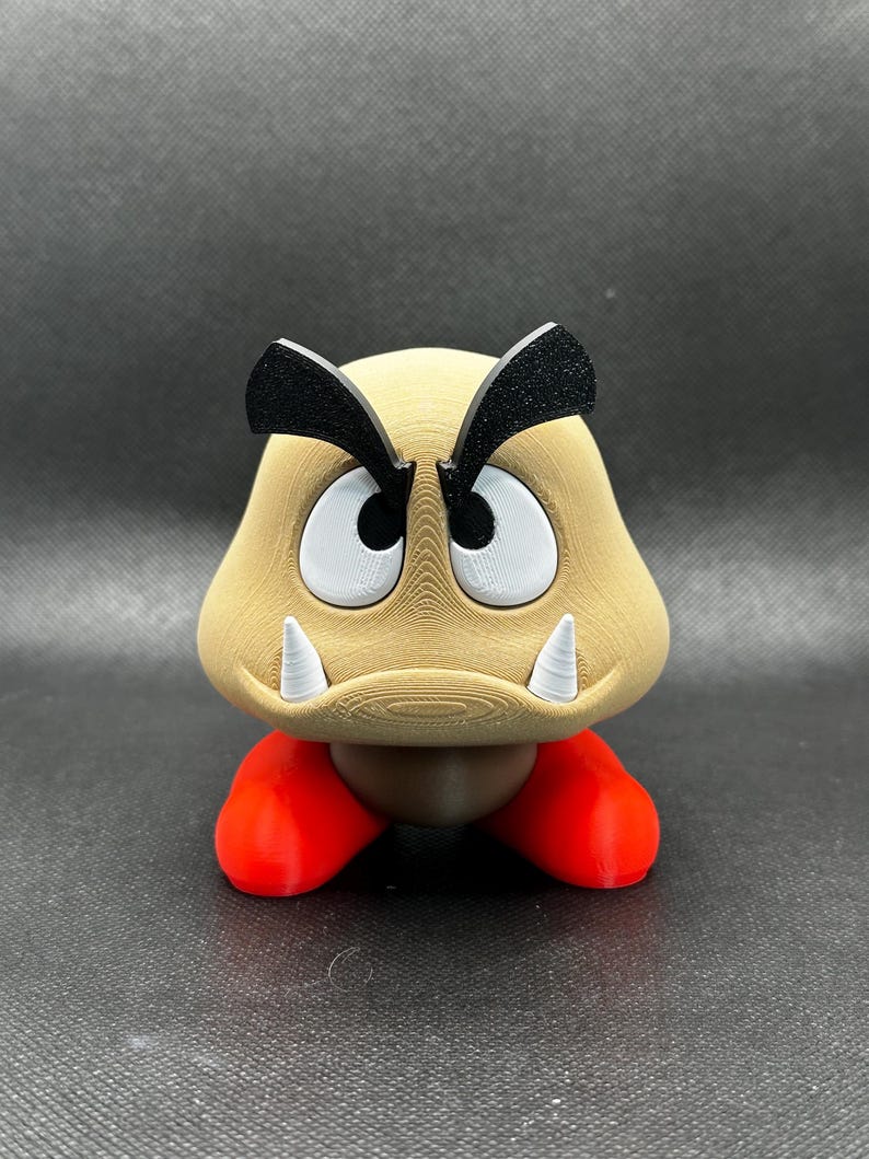 3D Printed Goomba Figure – Mario Inspired PLA Collectible - Etsy