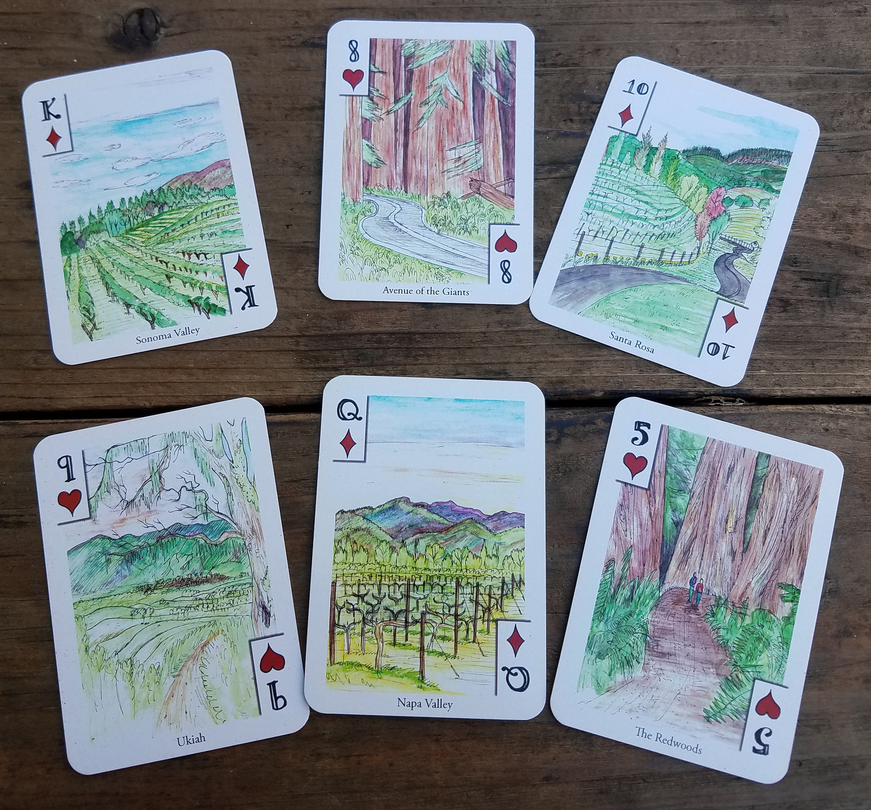 California Coast Playing Cards - Etsy.de