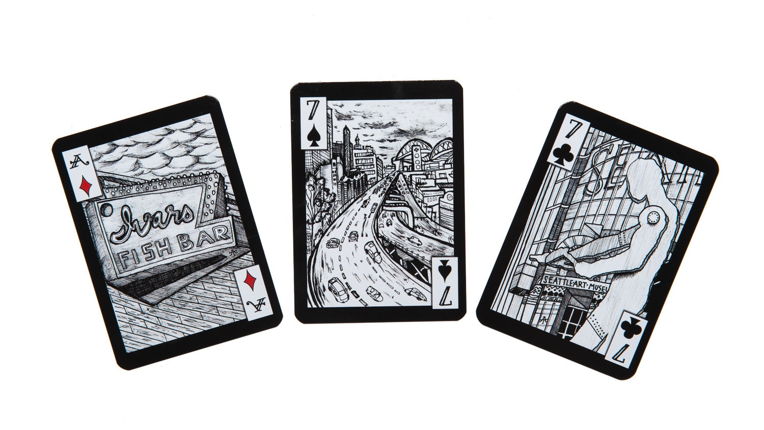 Seattle Playing Cards | Etsy