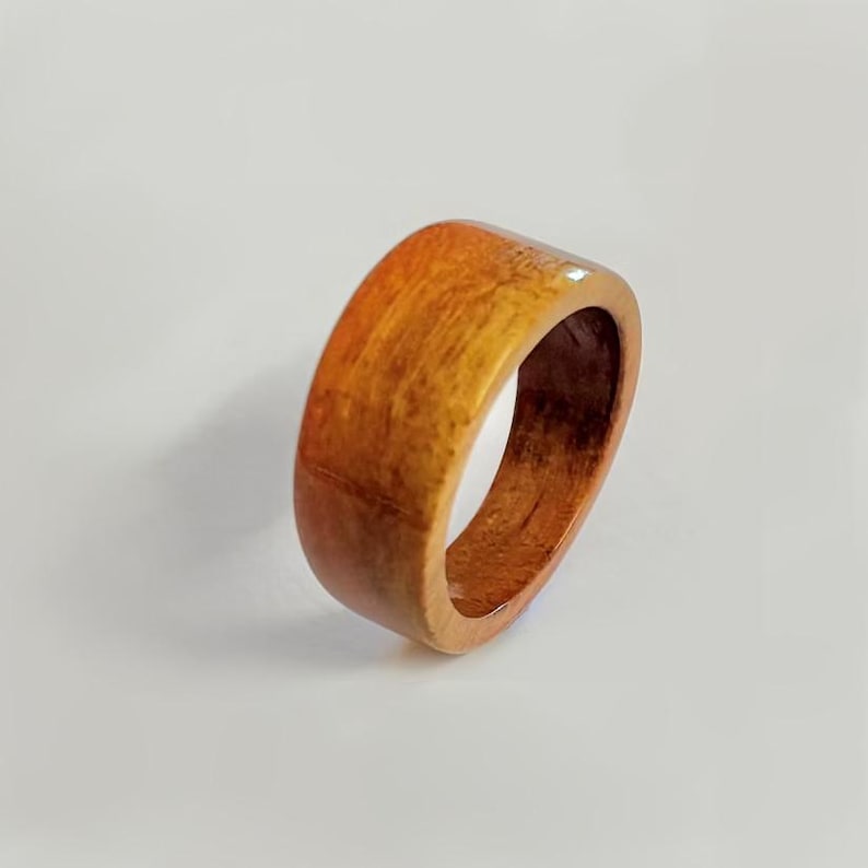 Wood Ring, Red Bloodwood, Handmade Custom Wooden Rings, Unique Rings ...
