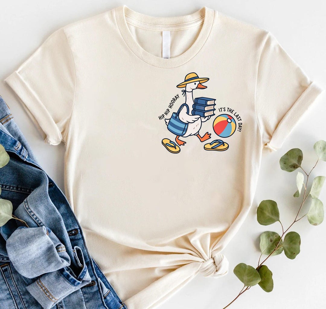 Last Day of School Teacher Goose Png, Schools Out for Summer Silly ...