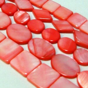 MOP Shell Pink Beads 5 14 Strand Lot - Etsy