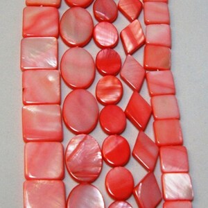 MOP Shell Pink Beads 5 14 Strand Lot - Etsy
