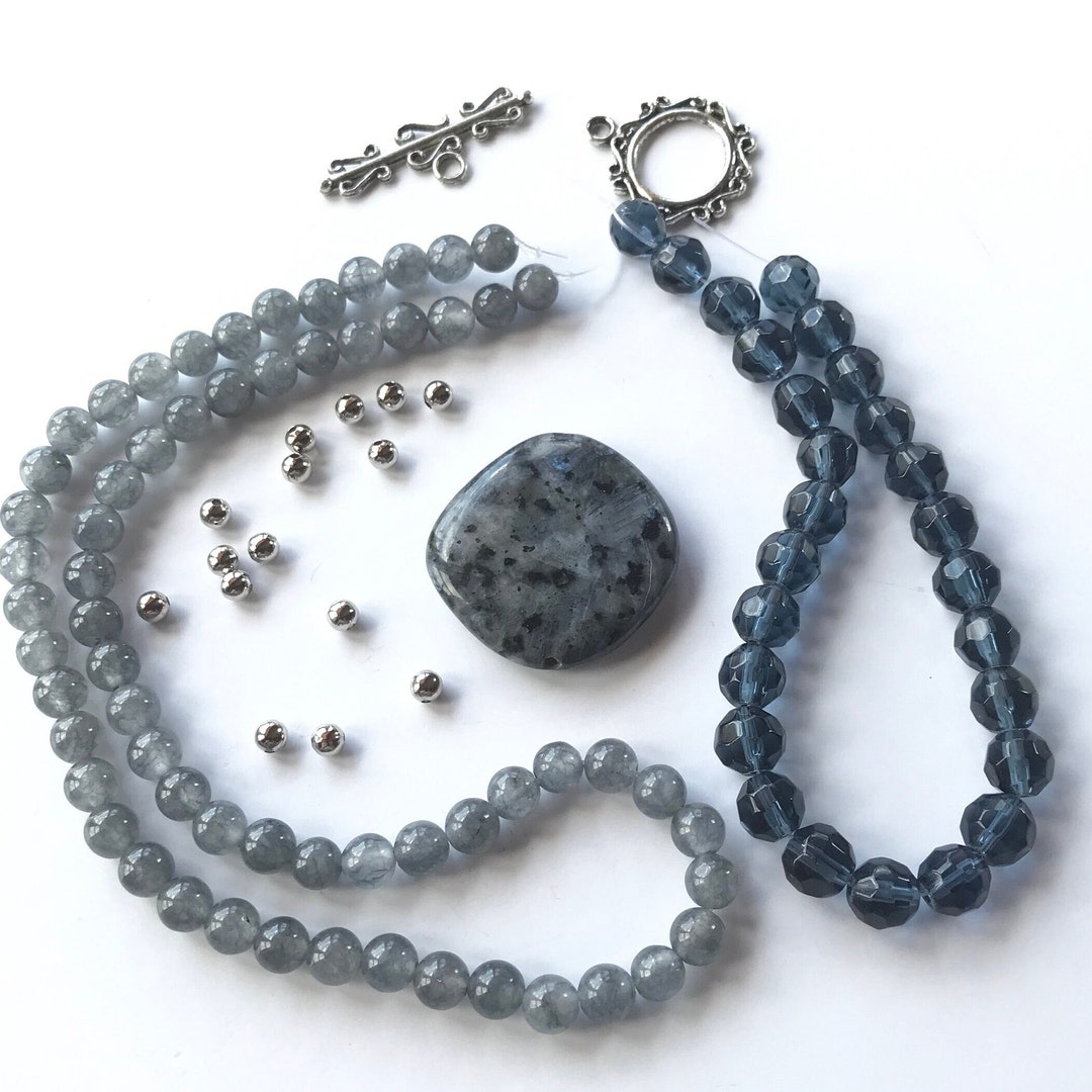 Bead Kit Spectrolite Pendant DIY Necklace Kit Beads a Plenty™ - Etsy