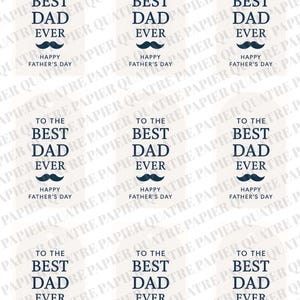 Father’s Day Printable Gift Tags – “best Dad Ever” – Set of 9 Tags ...