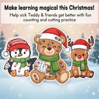 Sick Teddy Bear Activity | Counting Numbers 1-10 Game : Preschool ...