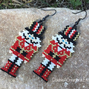 Nutcracker Beaded Earrings - Etsy