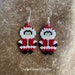 Red Eskimo Beaded Earrings - Etsy