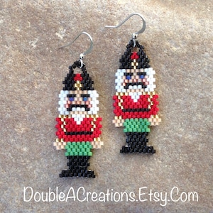 Nutcracker Beaded Earrings - Etsy