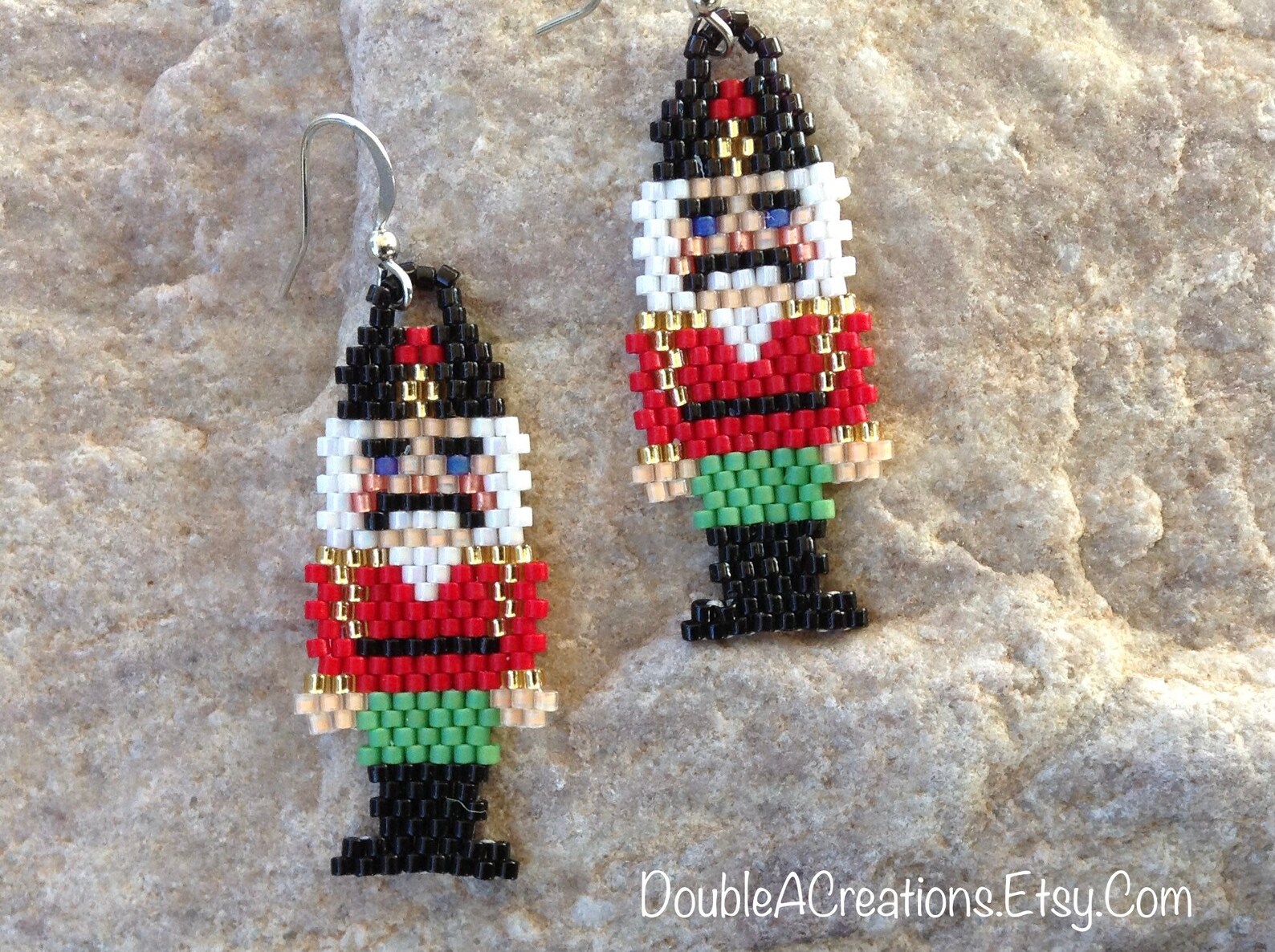 Nutcracker Beaded Earrings - Etsy