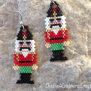 Nutcracker Beaded Earrings - Etsy
