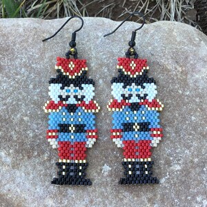 Nutcracker Beaded Earrings | Etsy