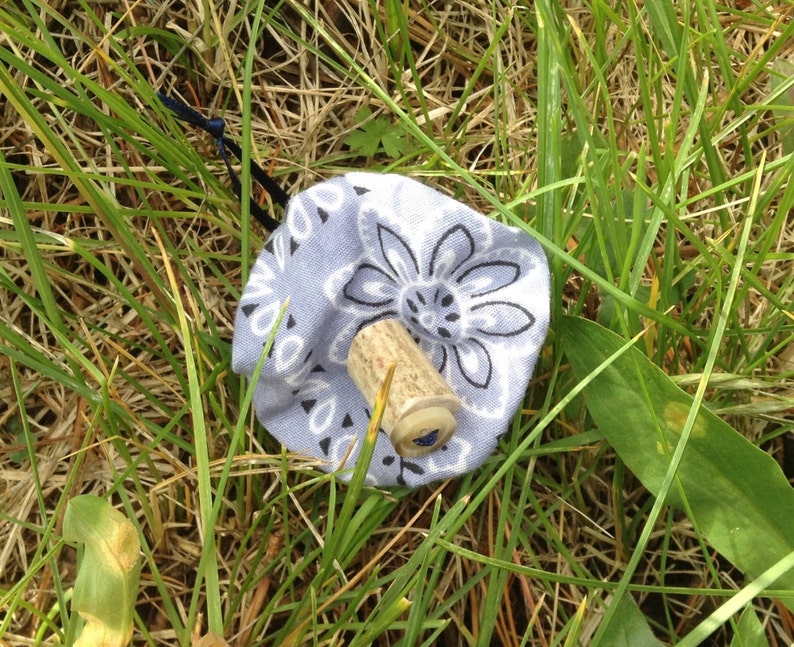 Primitive Blue Bandana with Antler Base Yo-Yo Christmas Tree | Etsy