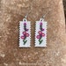 Fireweed Flowers Beaded Earrings - Etsy