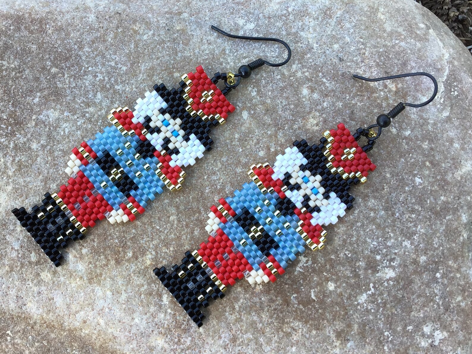 Nutcracker Beaded Earrings | Etsy