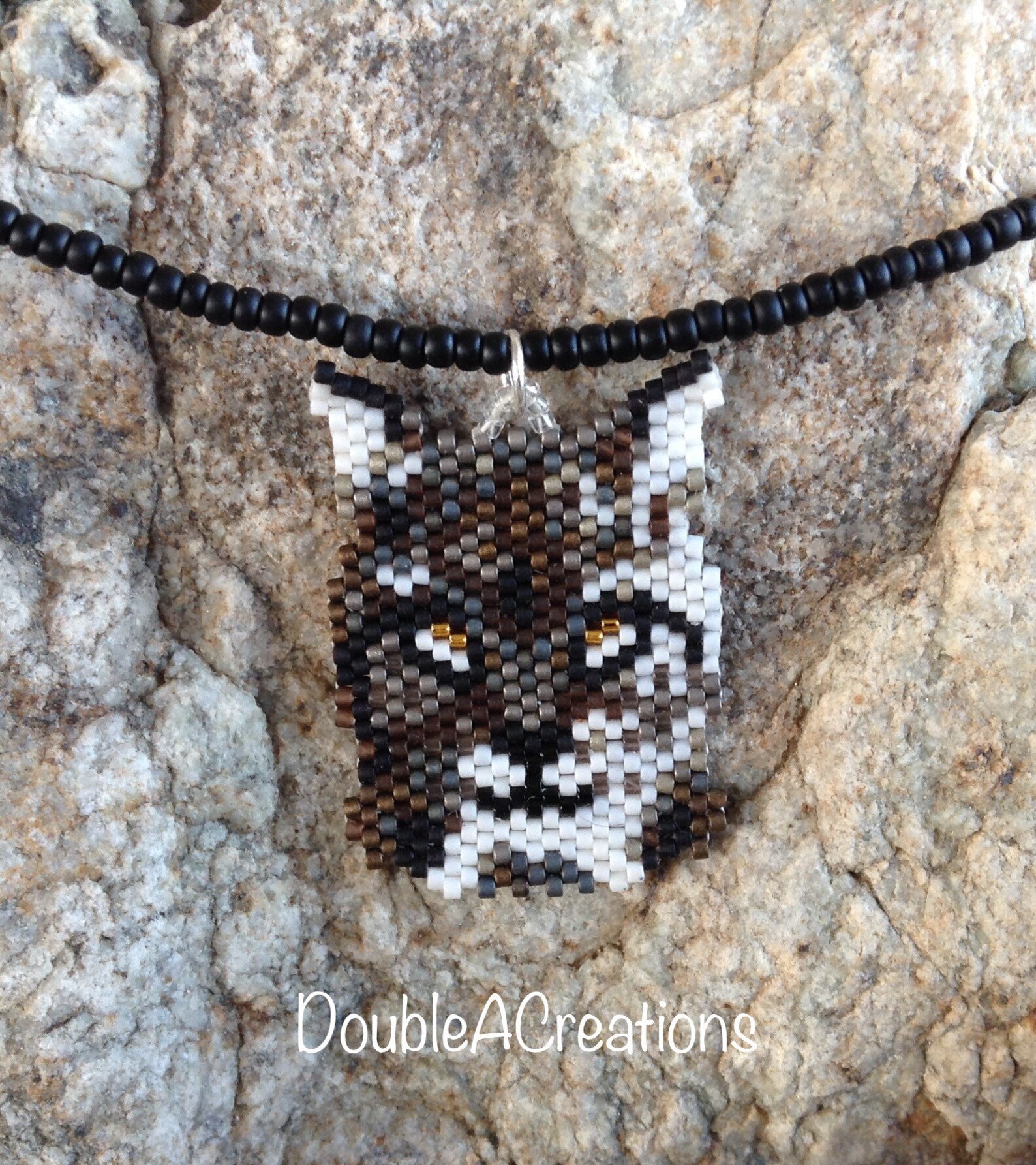 Bobcat Beaded Necklace - Etsy