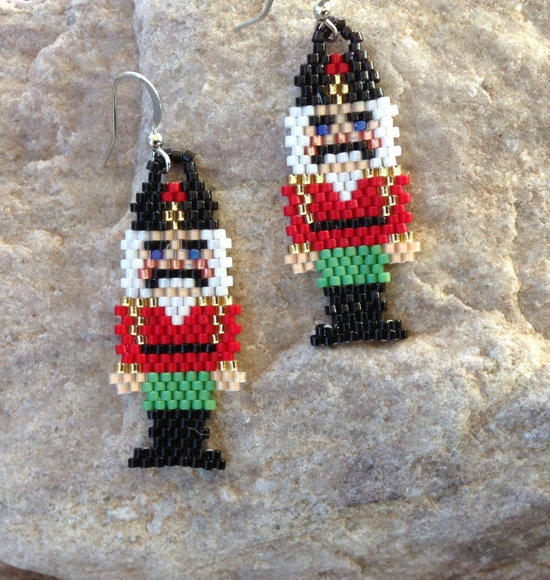Nutcracker Beaded Earrings | Etsy