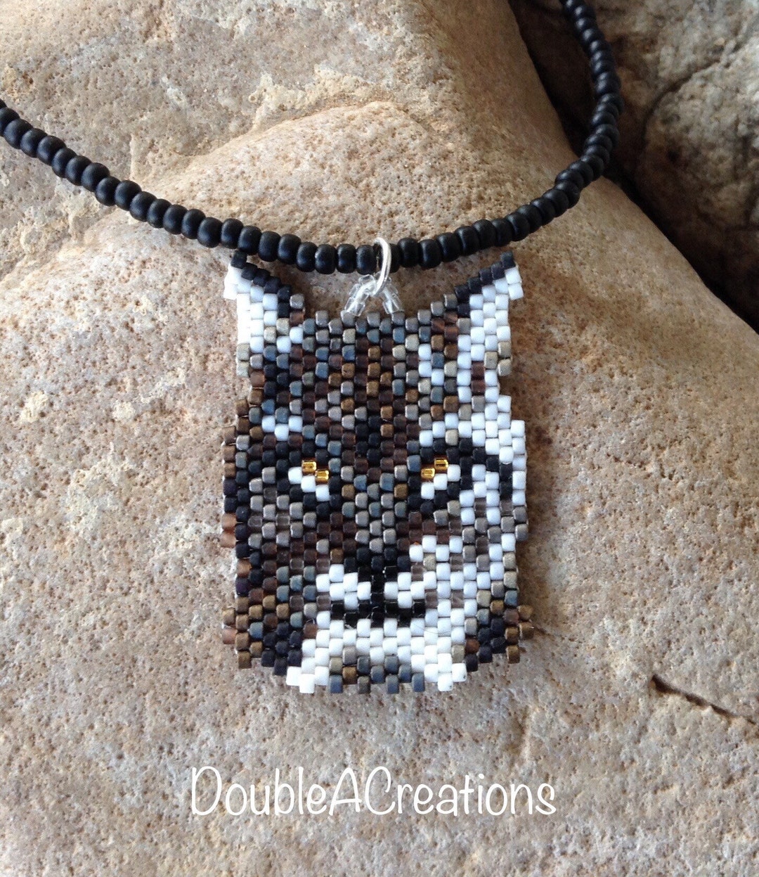 Bobcat Beaded Necklace - Etsy