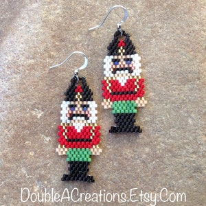 Nutcracker Beaded Earrings - Etsy