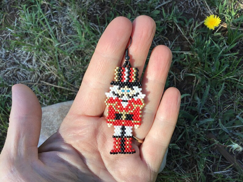 Nutcracker Beaded Earrings | Etsy