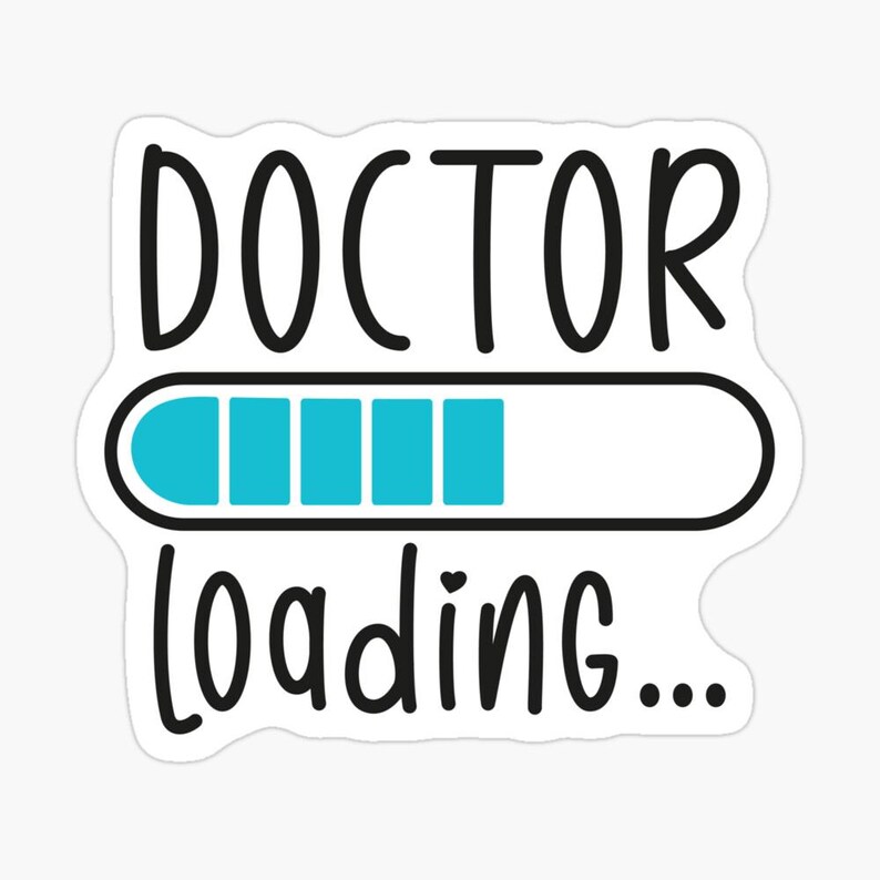 Doctor Loading Sticker, Future Doctor MD Graduation Gift - Etsy