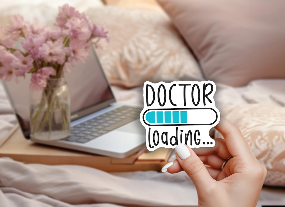 Doctor Loading Sticker, Future Doctor MD Graduation Gift - Etsy