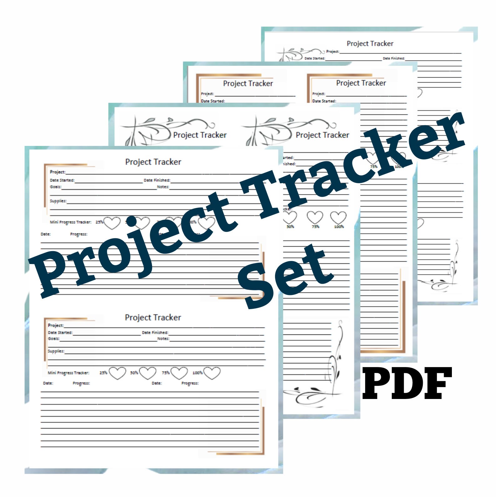 Progress Tracker PDF Printable for Any Craft Keep a Log of - Etsy