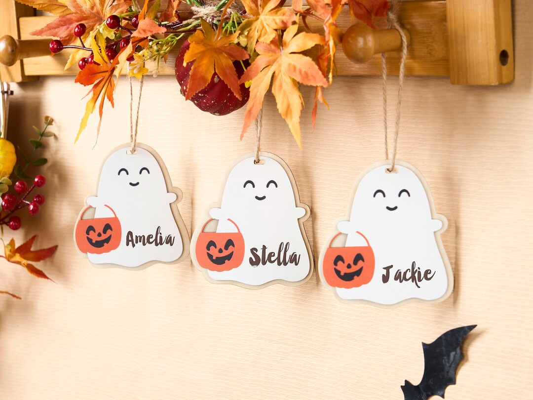 Personalized Boo Bag Tag, Custom Halloween Bag Tag, Halloween Ghost ...
