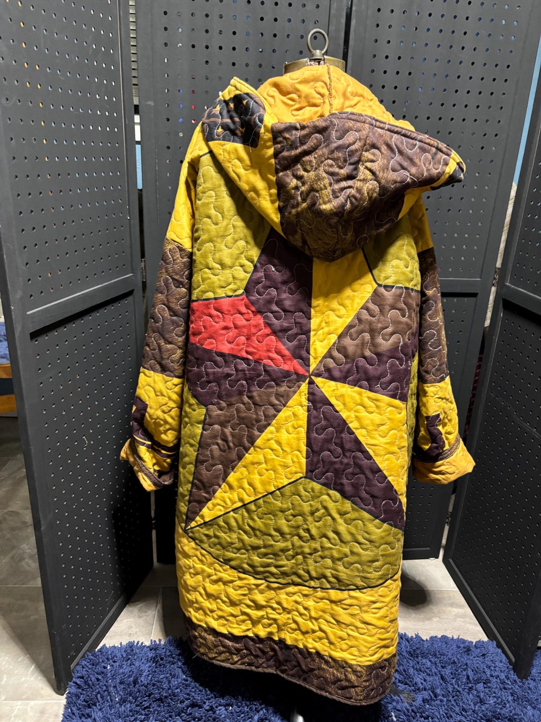 Upcycled Quilt Jacket 3X Oversized, Knee Length - Etsy