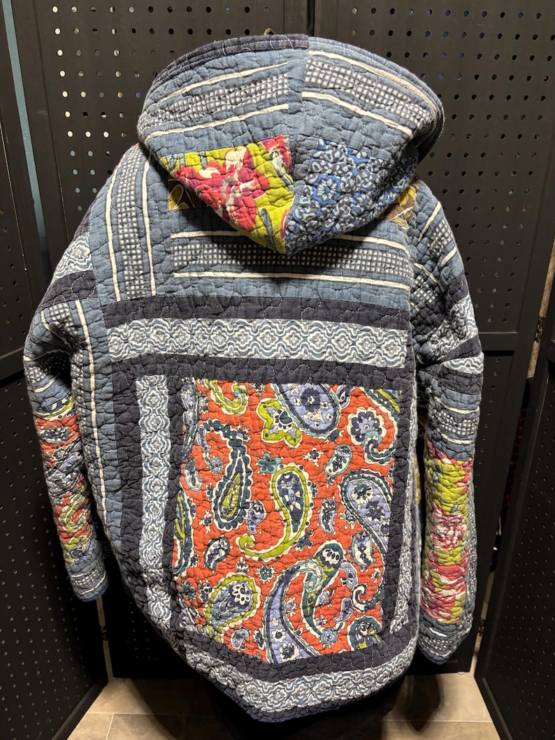 Upcycled Quilt Jacket Large Oversized - Etsy