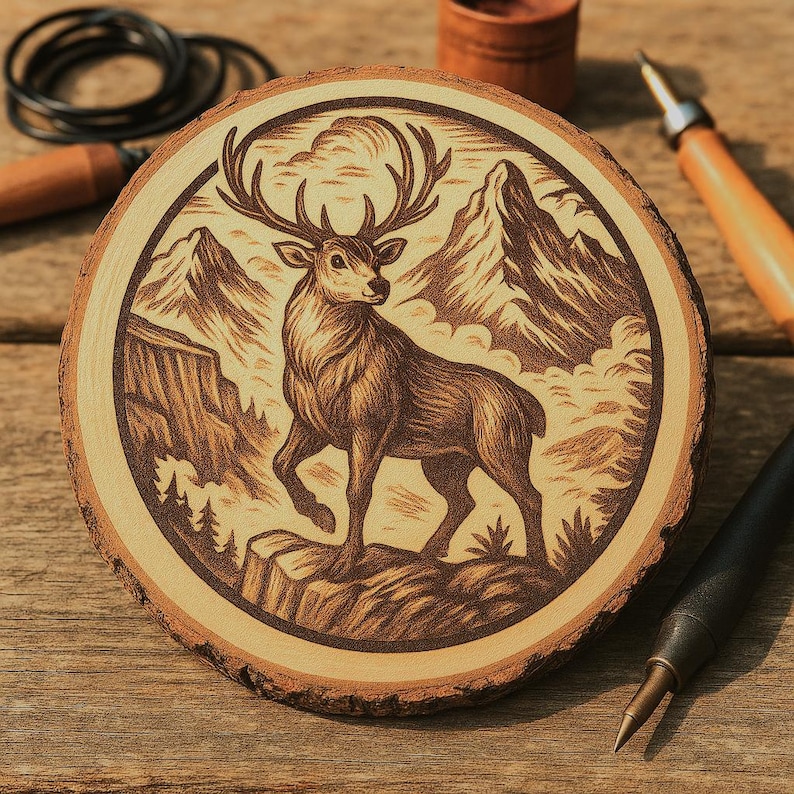 6x Animals Woodburning Patterns - Printable Animals-inspired Designs ...