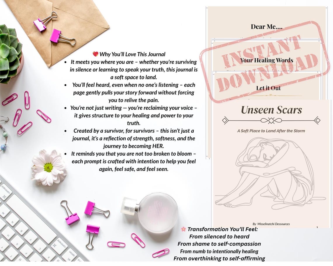 Healing Journal for Women – Unseen Scars | Guided Journal for Trauma ...
