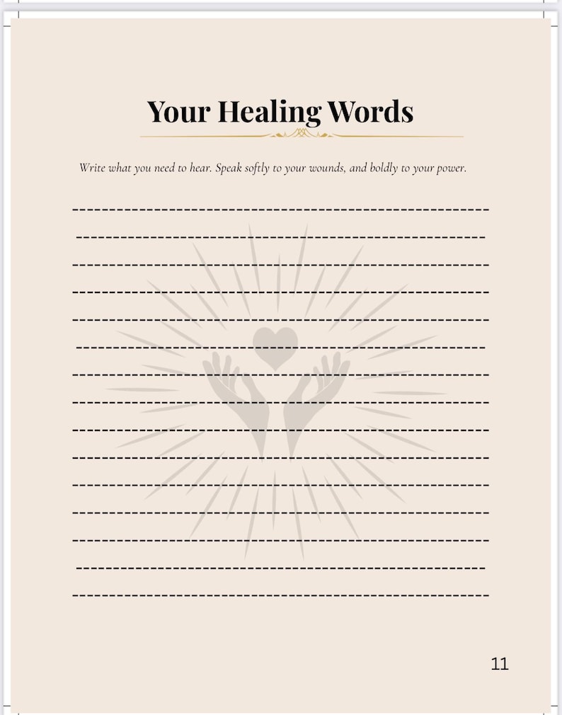 Healing Journal for Women – Unseen Scars | Guided Journal for Trauma ...