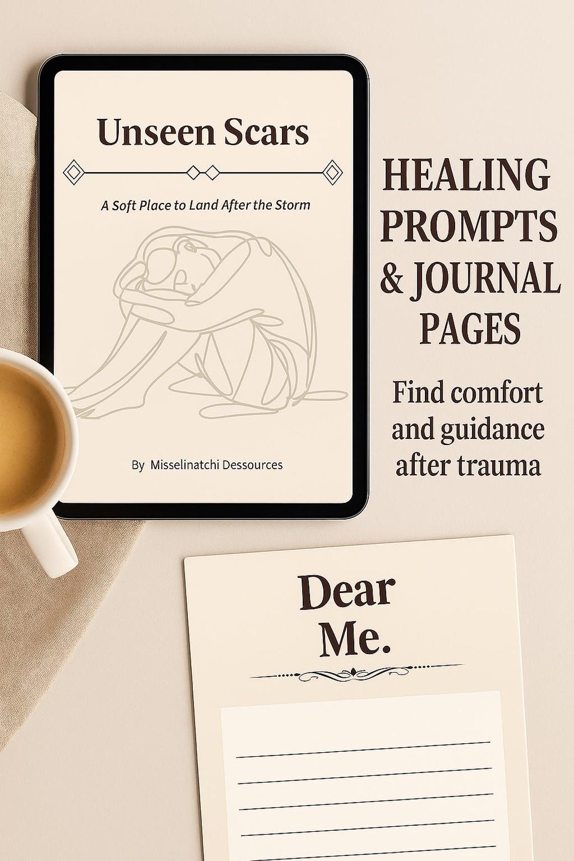 Healing Journal for Women – Unseen Scars | Guided Journal for Trauma ...
