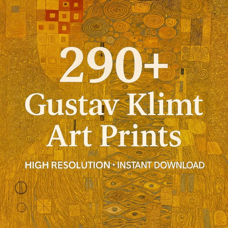 Digital Art Gustav Klimt - Etsy